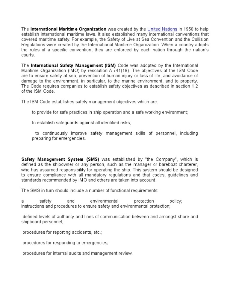 ISO and Maritime Safety Standards | PDF | Safety | Public Sphere