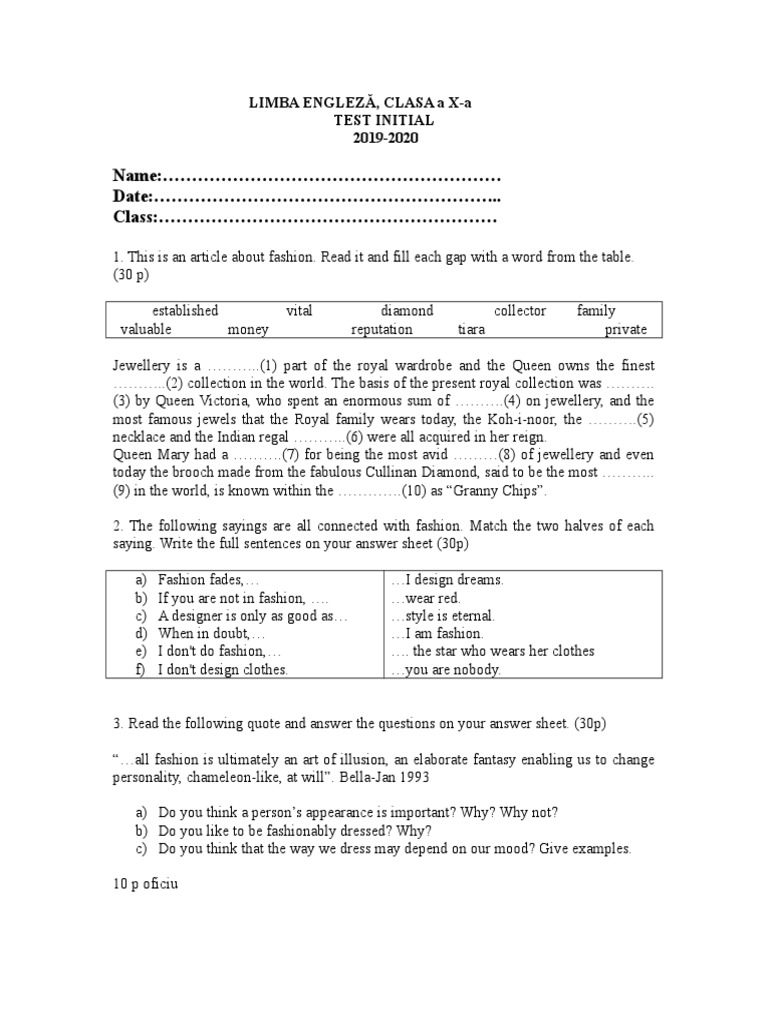 Name: . Date: ... Class | PDF