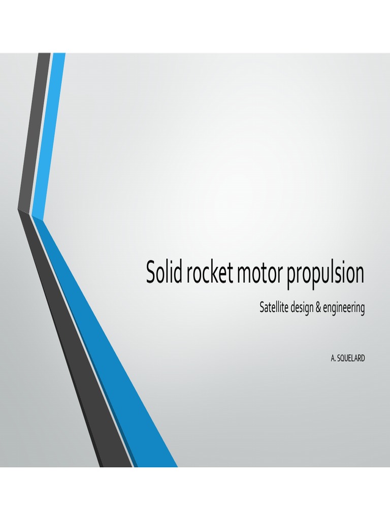 Solid Rocket Motor Propulsion | PDF | Rocket Propellant | Rocket Engine