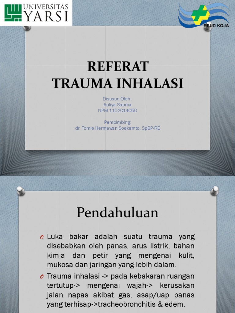 Trauma Inhalasi | PDF | Kesehatan Holistik