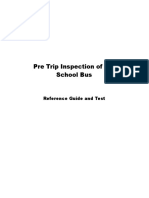 School Bus Pre-Trip Inspection Checklist | PDF | Transport | School Bus