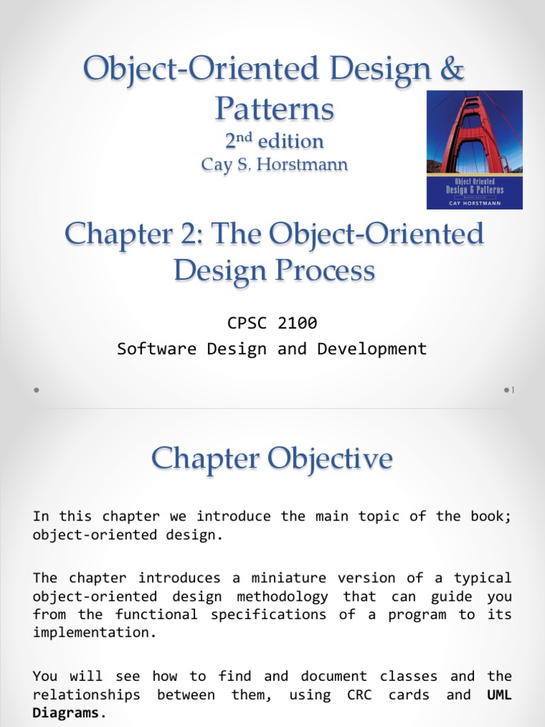 Chapter 2: The Object-Oriented Design Process | PDF | Class (Computer ...
