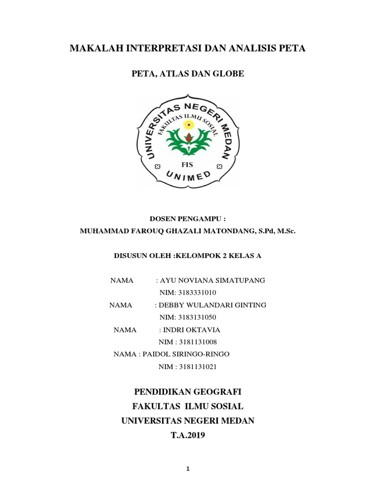 Makalah Interpretasi Dan Analisis Peta Kel. 2 | PDF Makalah Interpretasi Dan Analisis Peta Kel. 2 | PDF