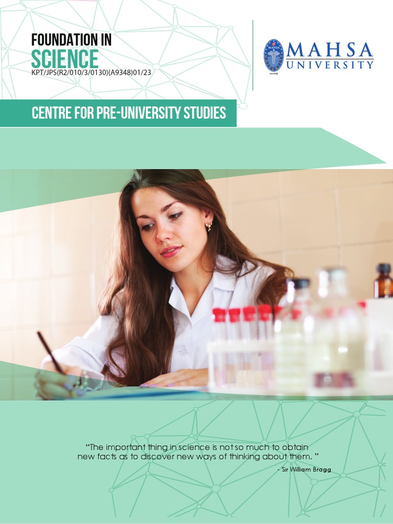 Foundation in Science | PDF | Undergraduate Education | Academic Degree