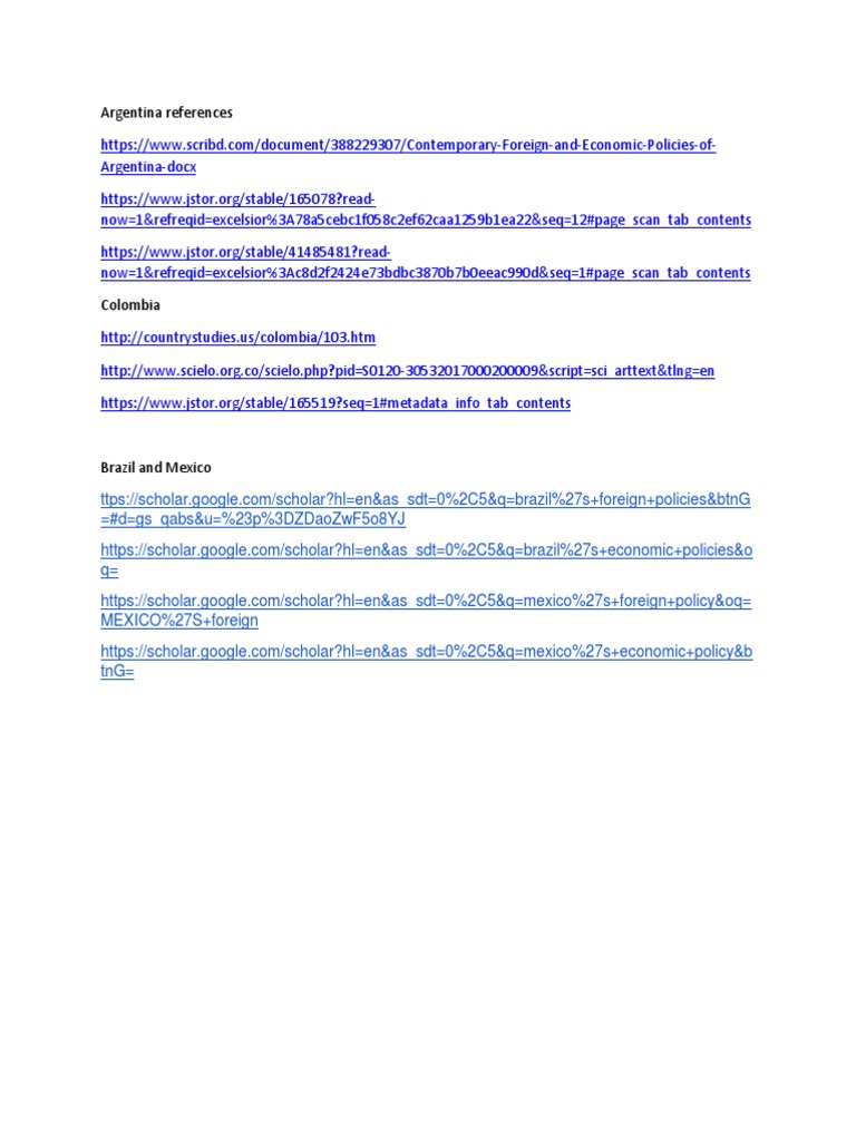 Argentina Reference1 | PDF