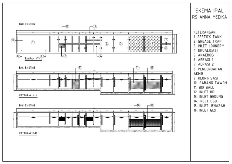 Gambar Layout Ipal | PDF