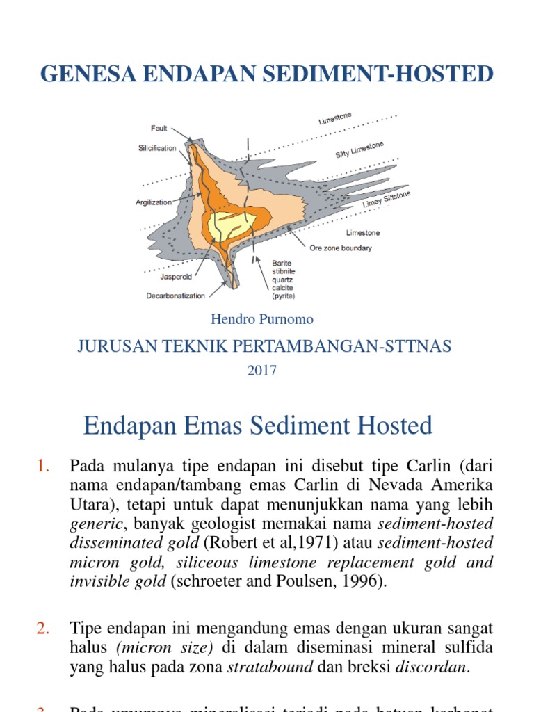 Genesa Endapan Emas Sediment-Hosted | PDF