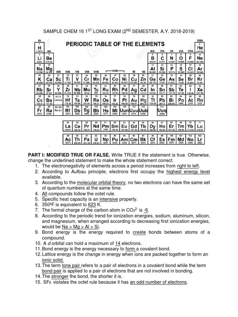 Chem 16 Samplex | PDF | Covalent Bond | Molecules