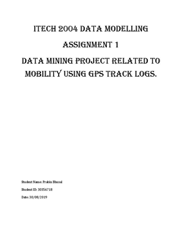 Itech 2004 Data Modelling Assignment 1 | PDF | Relational Database | Relational Model