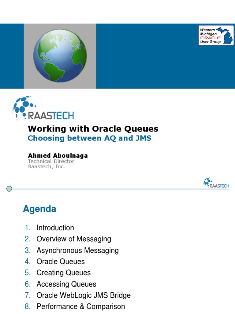 Working With Oracle Queues Choosing Between Aq And Jms Pdf Application Programming 