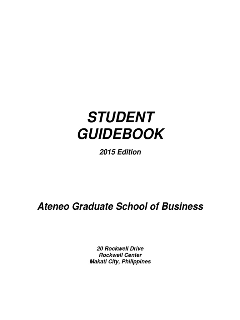 Student Guidebook Rev 082515 | PDF | University And College Admission ...