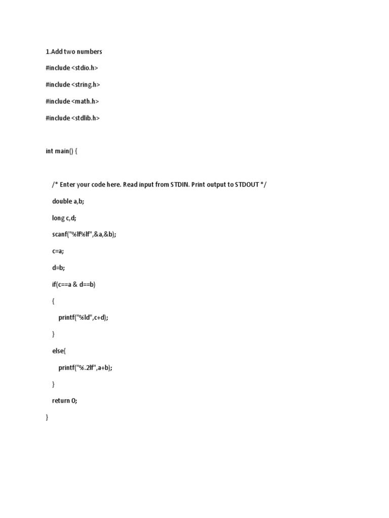 Haker Rank | PDF | Computer Standards | Unix