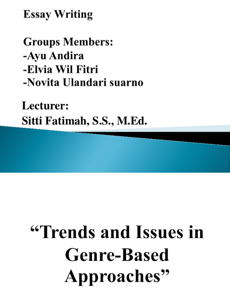 Genre Based Approaches | PDF | Genre | Pedagogy