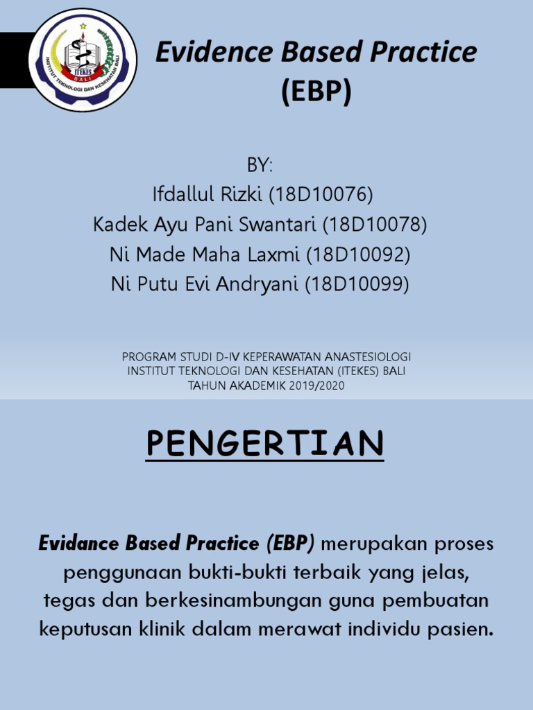 Ebp Kelompok 5 | PDF