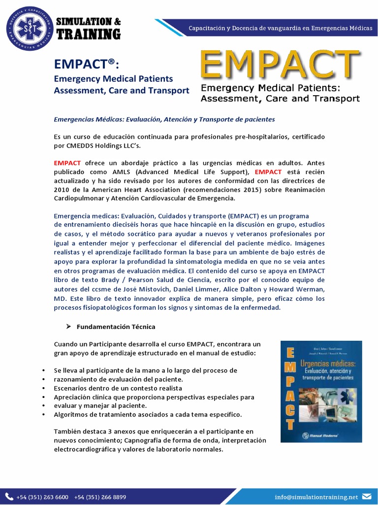 EMPACT SimulationTraining PDF | PDF | Enfermedades y trastornos humanos ...