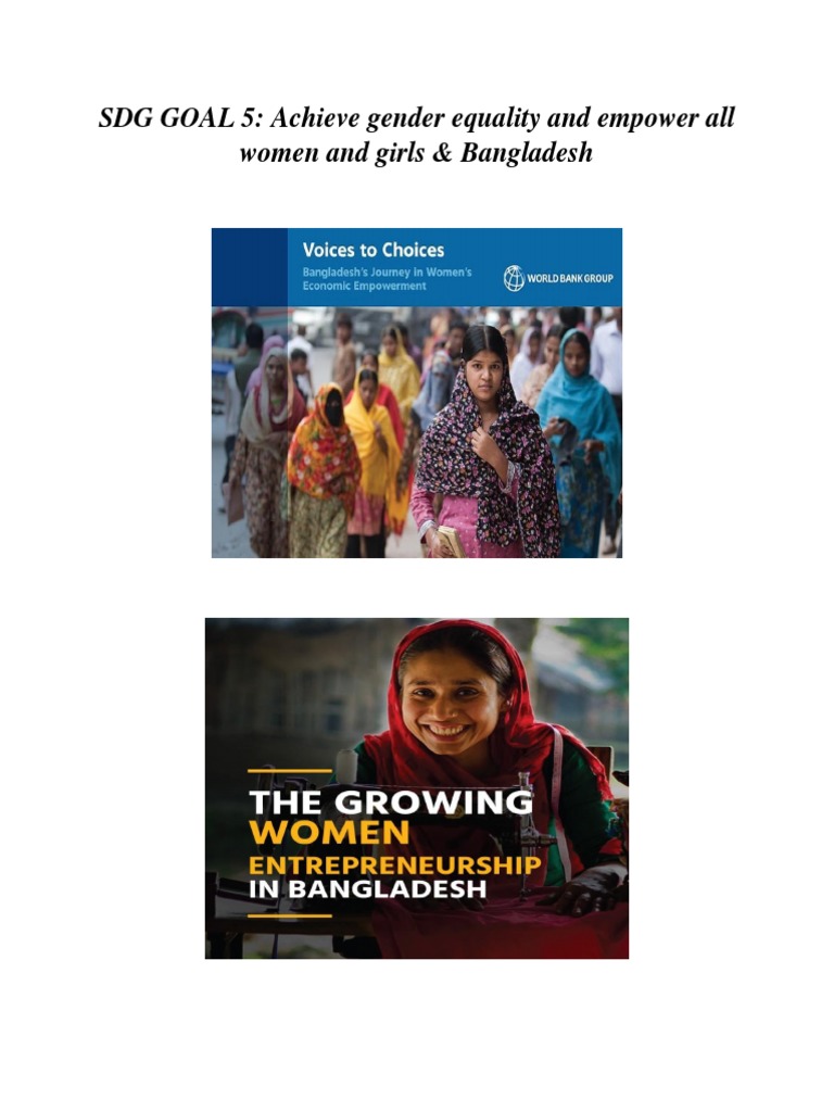 SDG GOAL 5: Achieve Gender Equality and Empower All Women and Girls ...