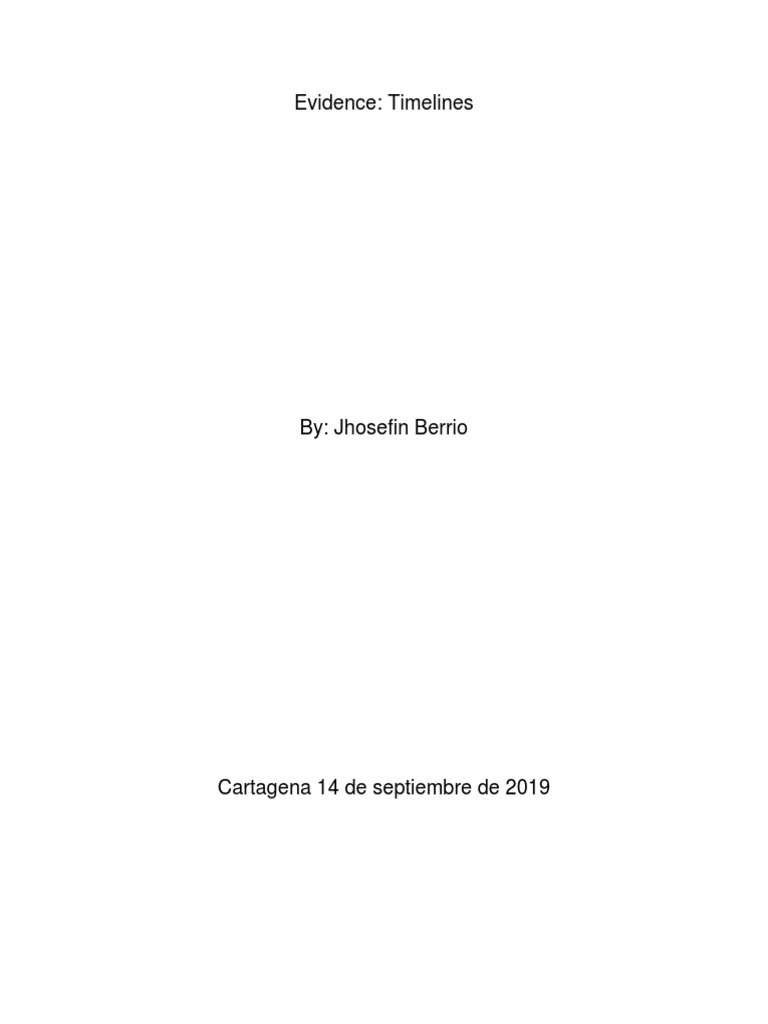 Personal Timeline of Historical Events | PDF | Mystery, Thriller ...