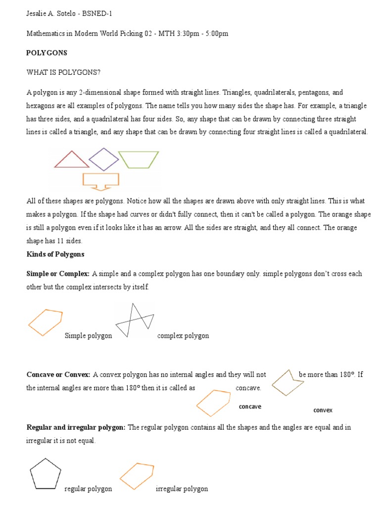 Polygons | PDF | Polygon | Shape