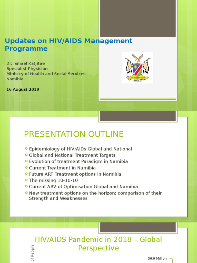 Updates on HIV/AIDS Management Programme in Namibia: Current Treatment ...