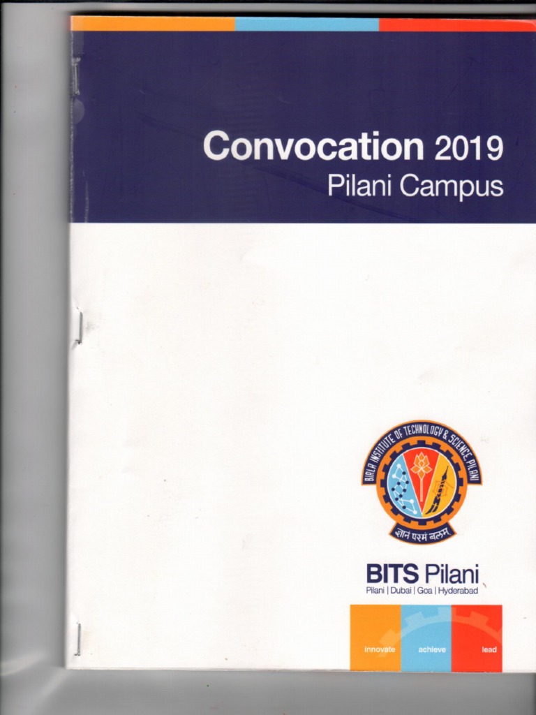 Convocation Booklet 2019 | Download Free PDF | Academia