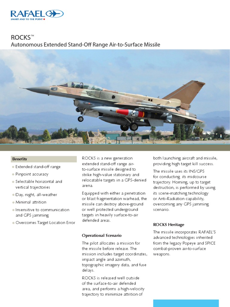 Rocks: Autonomous Extended Stand-Off Range Air-to-Surface Missile | PDF ...