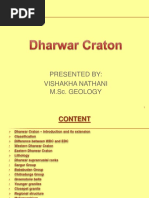 Overview of Dharwar Craton Geology | PDF | Rock (Geology) | Geology