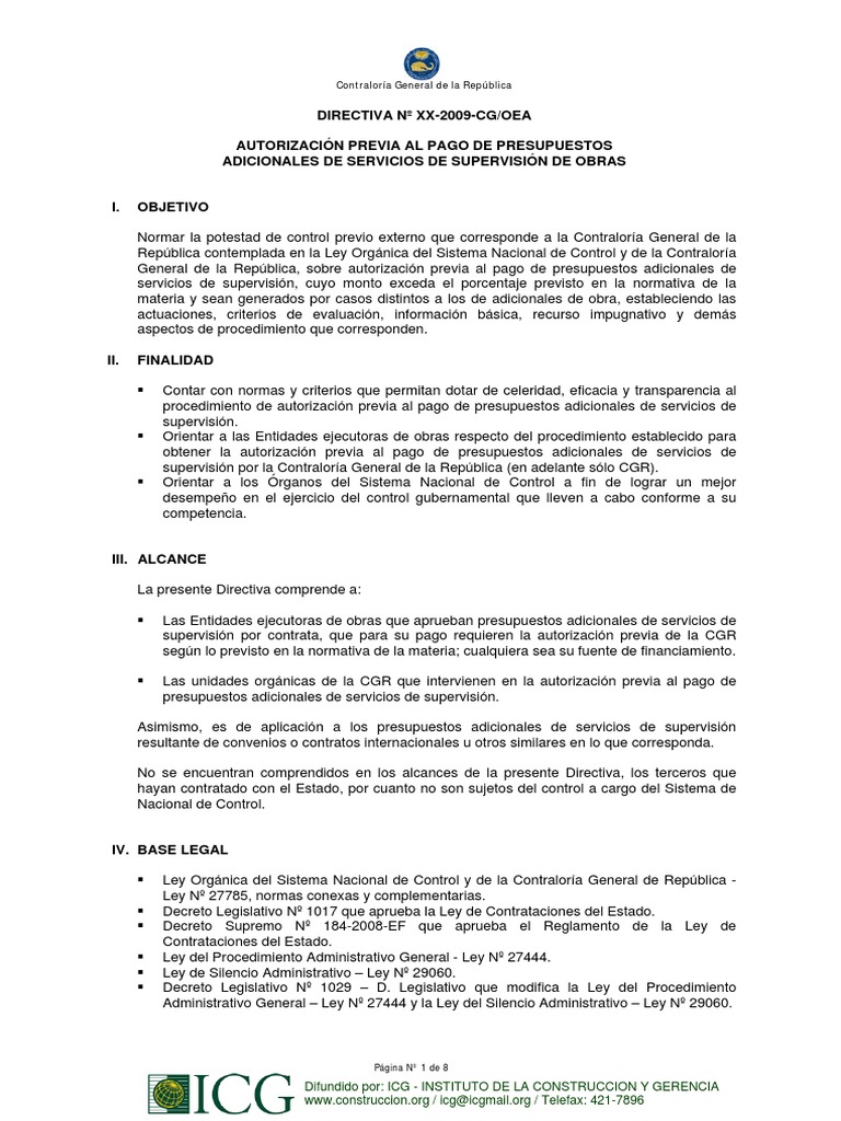 Pago de Adicionales de Obra | PDF | Presupuesto | Información del gobierno