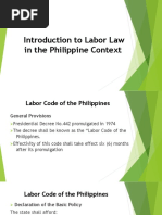 Labor Code of The Philippines Module PDF | PDF | Employment | Overtime