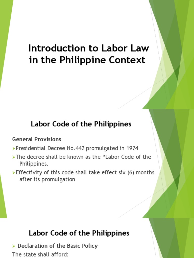 Overview of Philippine Labor Rights | PDF | Working Time | Employment