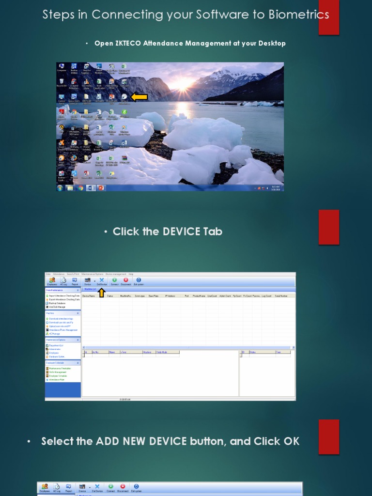 Steps in Connecting Your Software To Biometrics | PDF | Usb | Biometrics