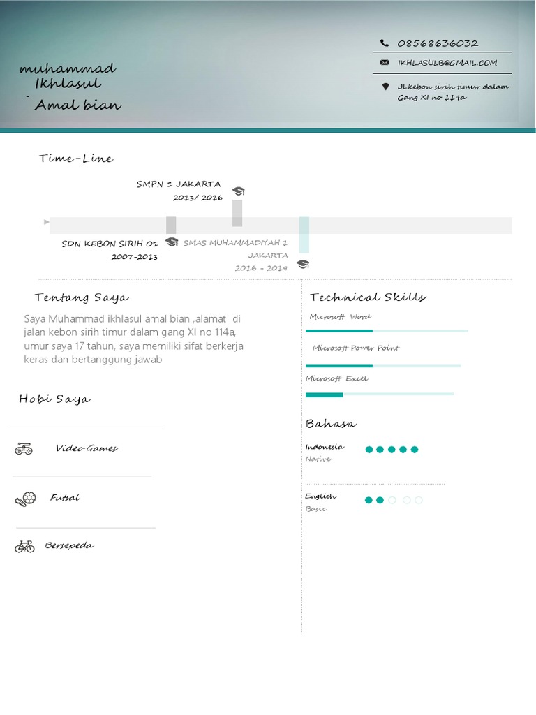 Muhammad Ikhlasul Amal Bian: Time-Line | PDF
