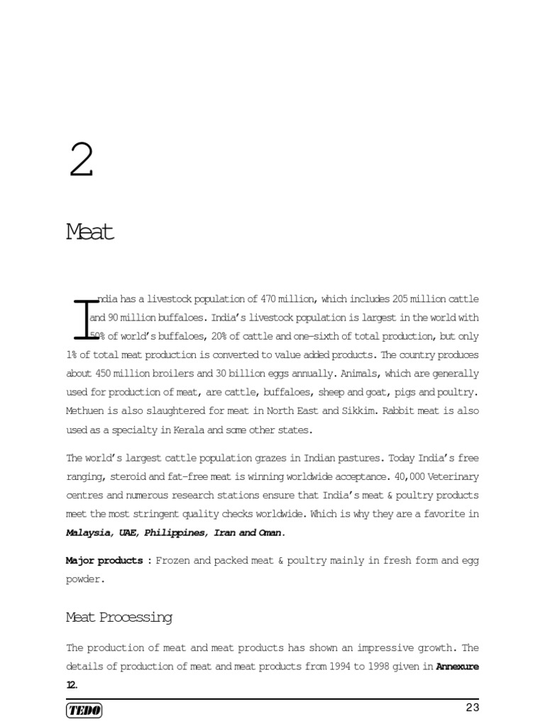 AF Animals Meat Intro | PDF