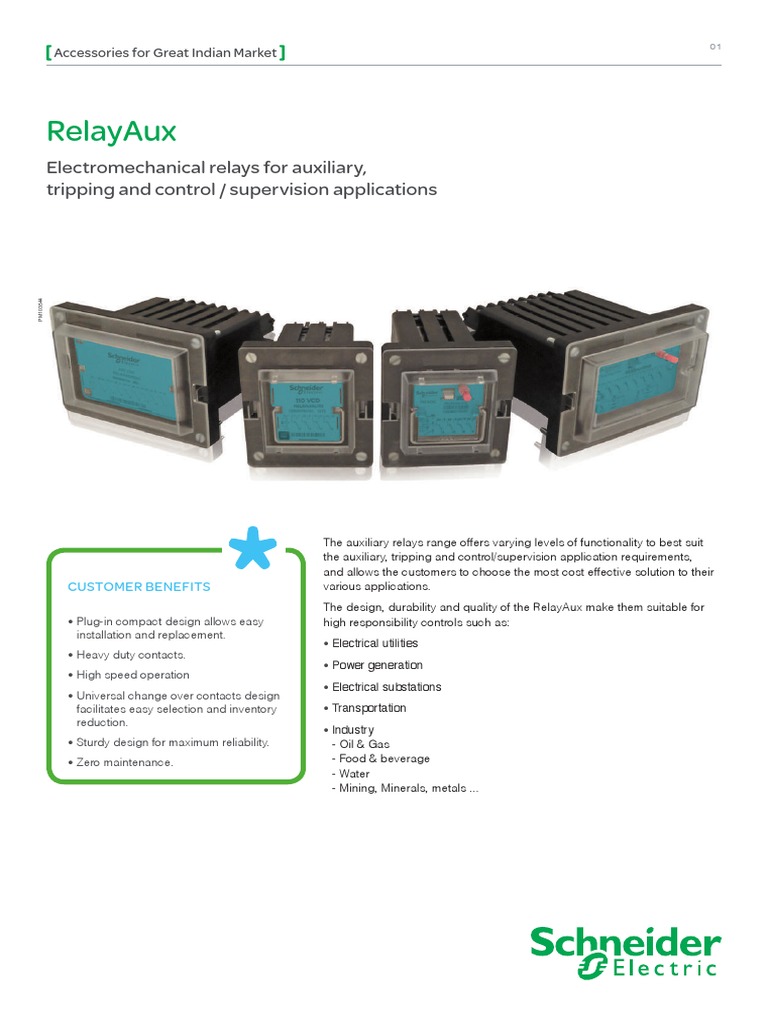 Schneider EM Relays | PDF | Relay | Inductor