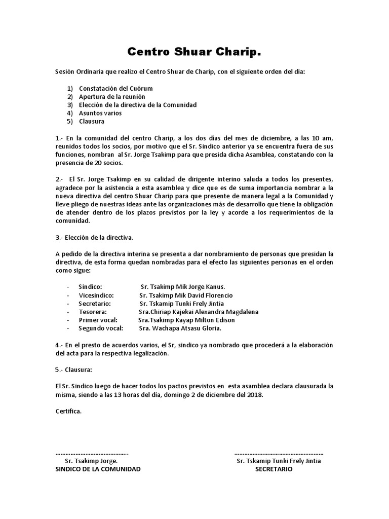 Centro Shuar Charip | PDF