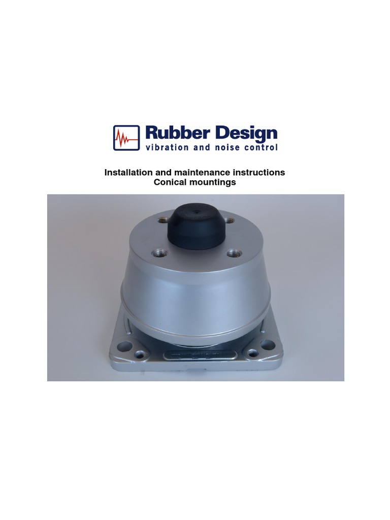 Conical Mounting Installation Guide | PDF | Nut (Hardware) | Screw