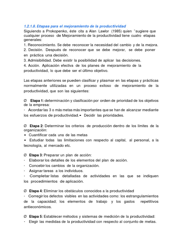 Aplicacion Alan Lawlor en Empresa Manufactura | PDF | Planificación ...