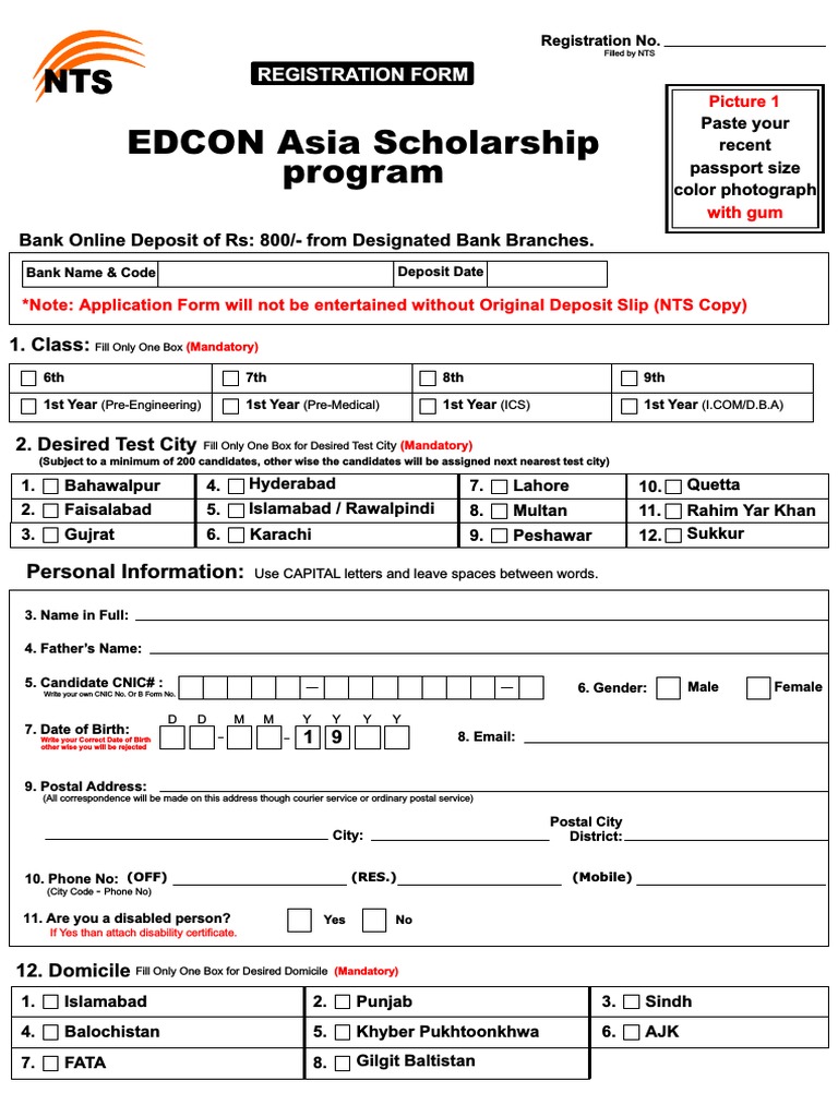 EDCON April2014 Form PDF | PDF | Islamabad | World Politics