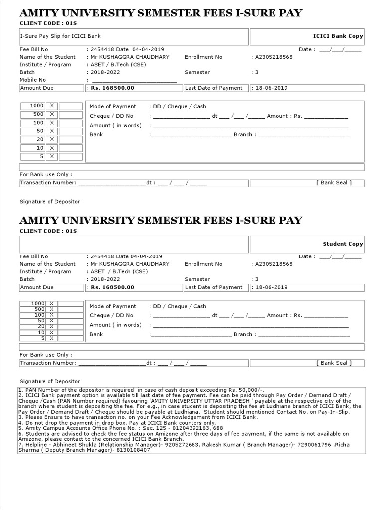 Client Code: 01S ICICI Bank | PDF | Cheque | Payments