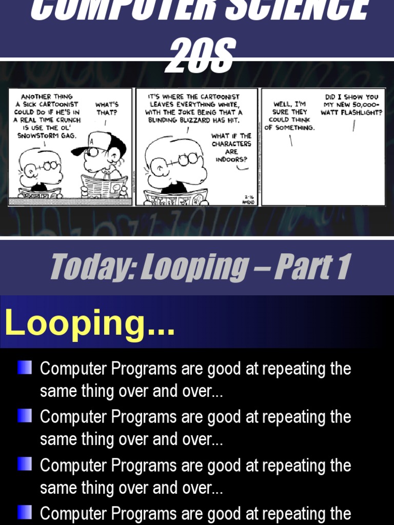 An Introduction to While Loops and the Do...While Variation | PDF | Control Flow | Software ...