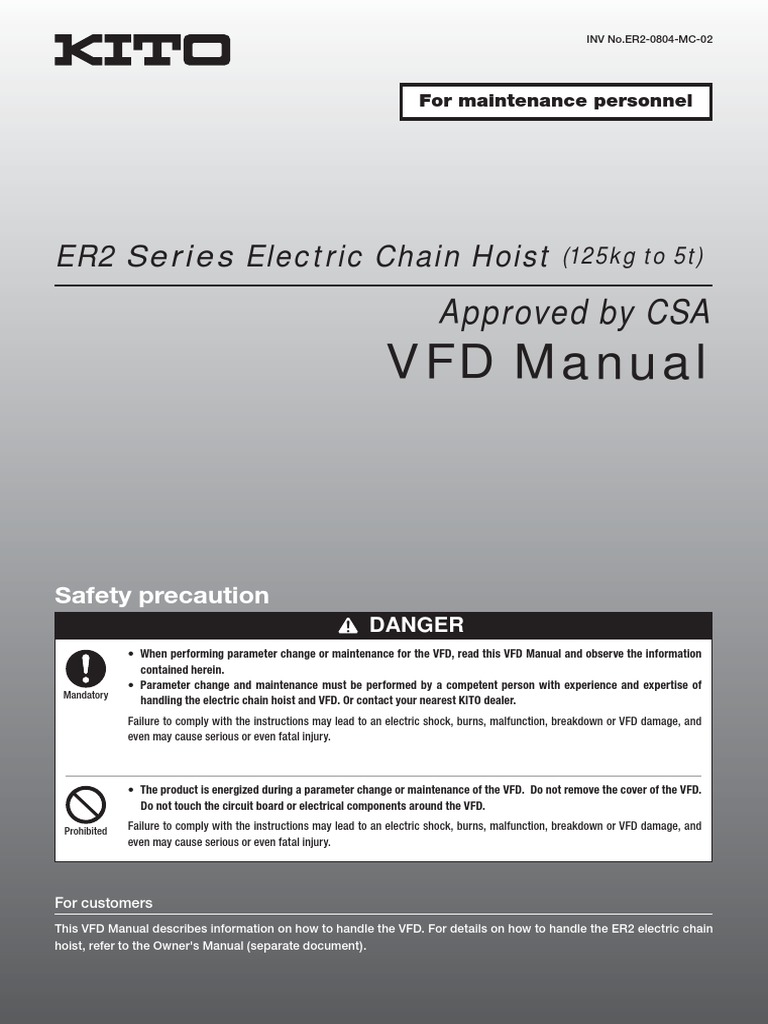 VFD Manual: Approved by CSA | PDF | Parameter (Computer Programming ...