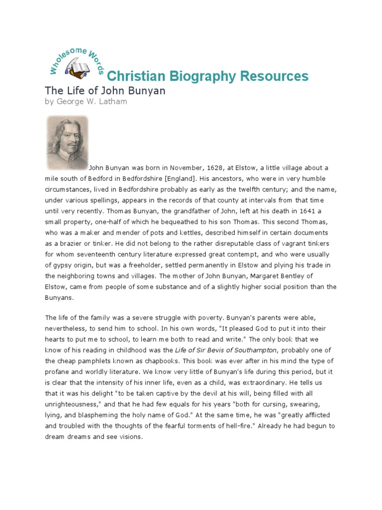 Christian Biography Resources | PDF | John Bunyan