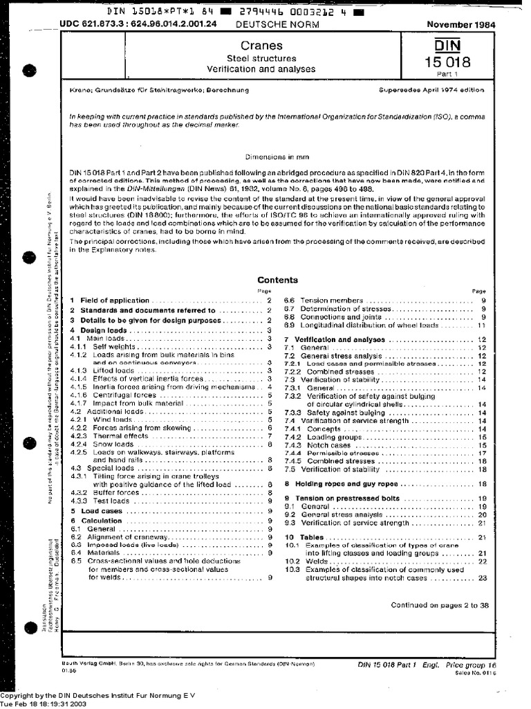 DIN-15018-1-vagao Tanque PDF | PDF | International Organization For ...