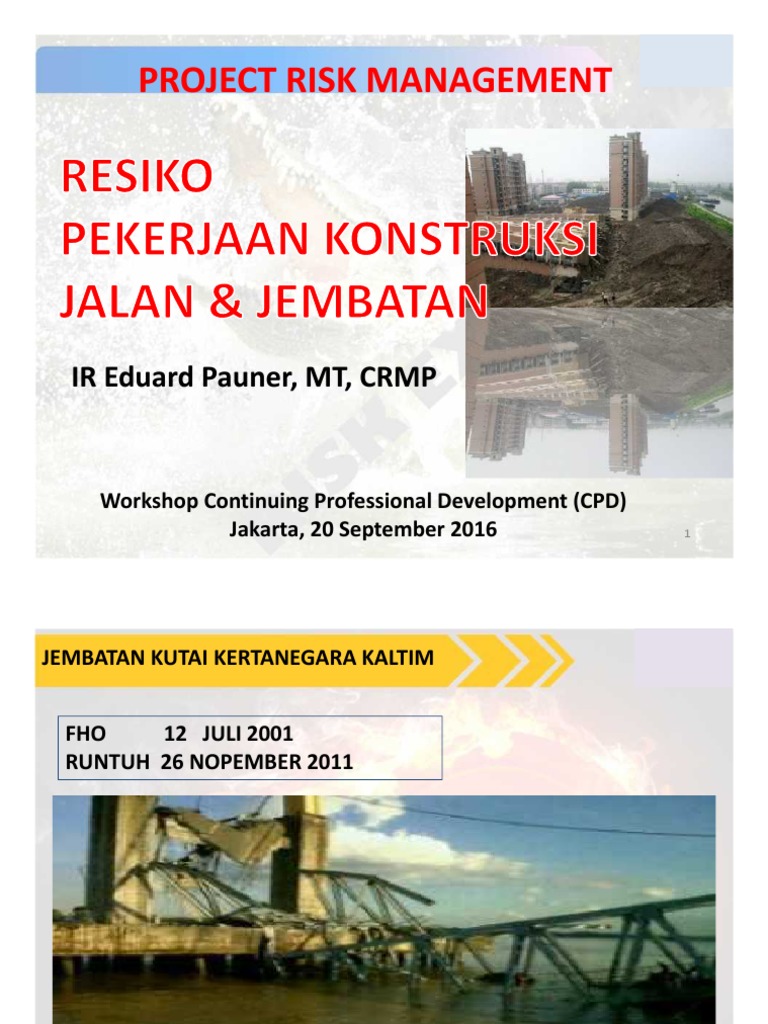 201609-CPD Ahli Manajemen Proyek-20-05-Leaflet Risk Konstruksi Jalan Jembatan PDF | PDF