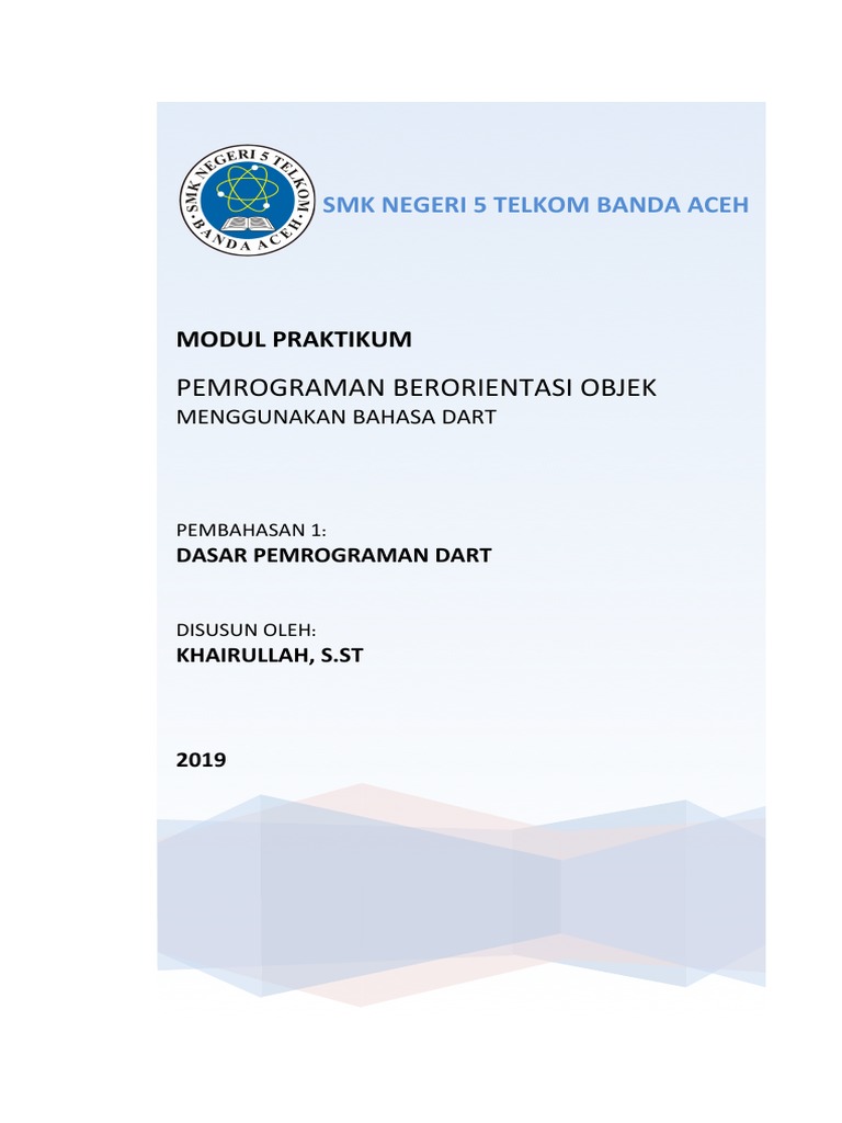 Modul Praktikum Pbo - Dasar Pemrograman Dart | PDF