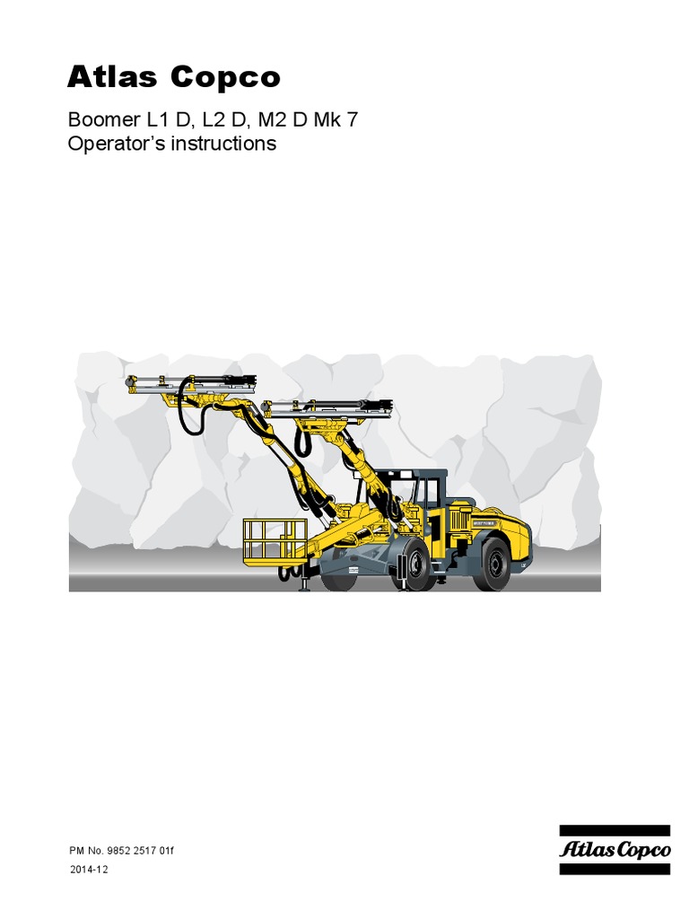 Atlas Copco Boomer L2D Operators Instructions | PDF | Drilling Rig ...
