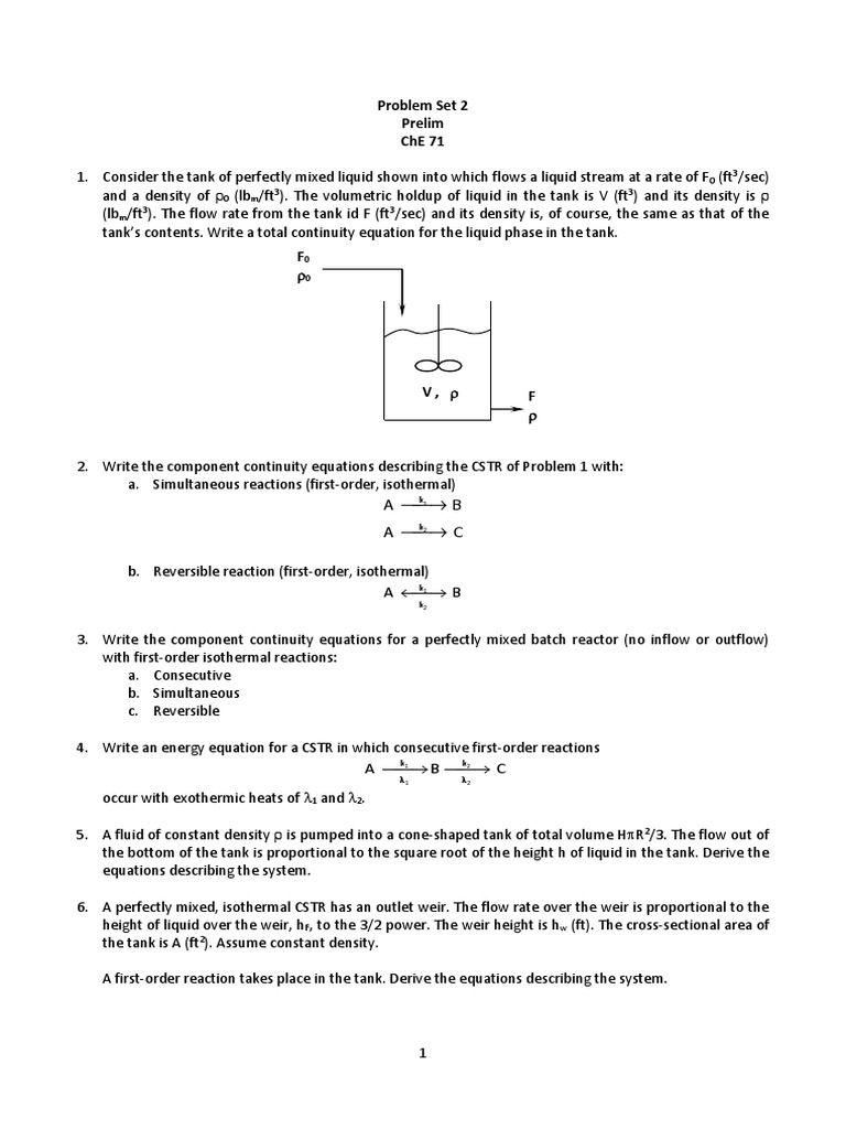 Ps2 in PDC | PDF | Chemical Reactor | Reaction Rate