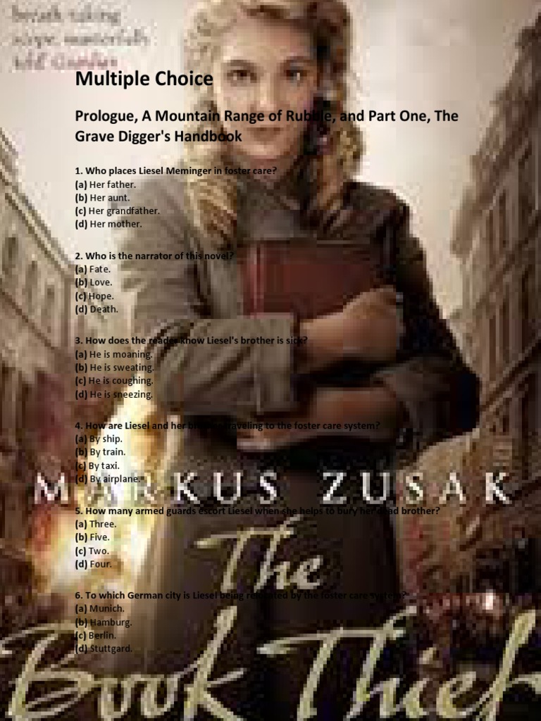 "The Book Thief Quiz: Prologue & Part 1" | PDF