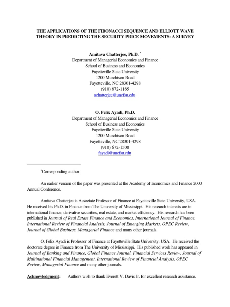 The Application of Fibonacci Sequence An PDF | PDF | Stock Market ...