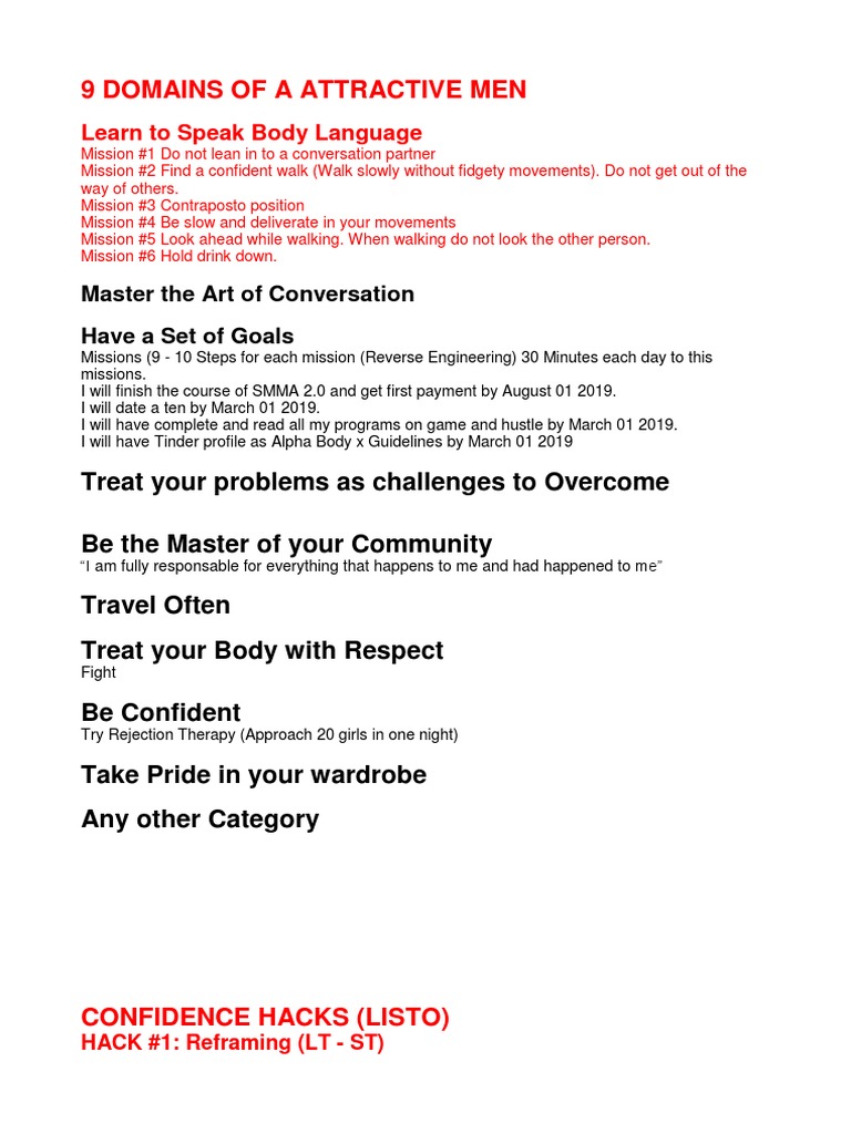 MASTERING CONFIDENCE AND ATTRACTION THROUGH SELF-IMPROVEMENT HACKS AND ...