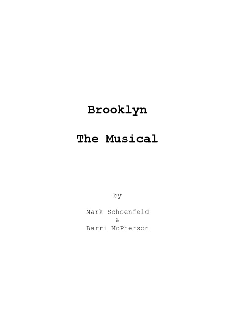 Brooklyn - Script | PDF | Lullabies | Faith
